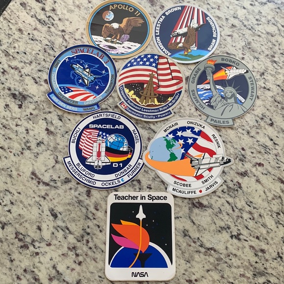Other | 8 Nasa Space Stickers Spacelab Rocket Apollo 11 | Poshmark
